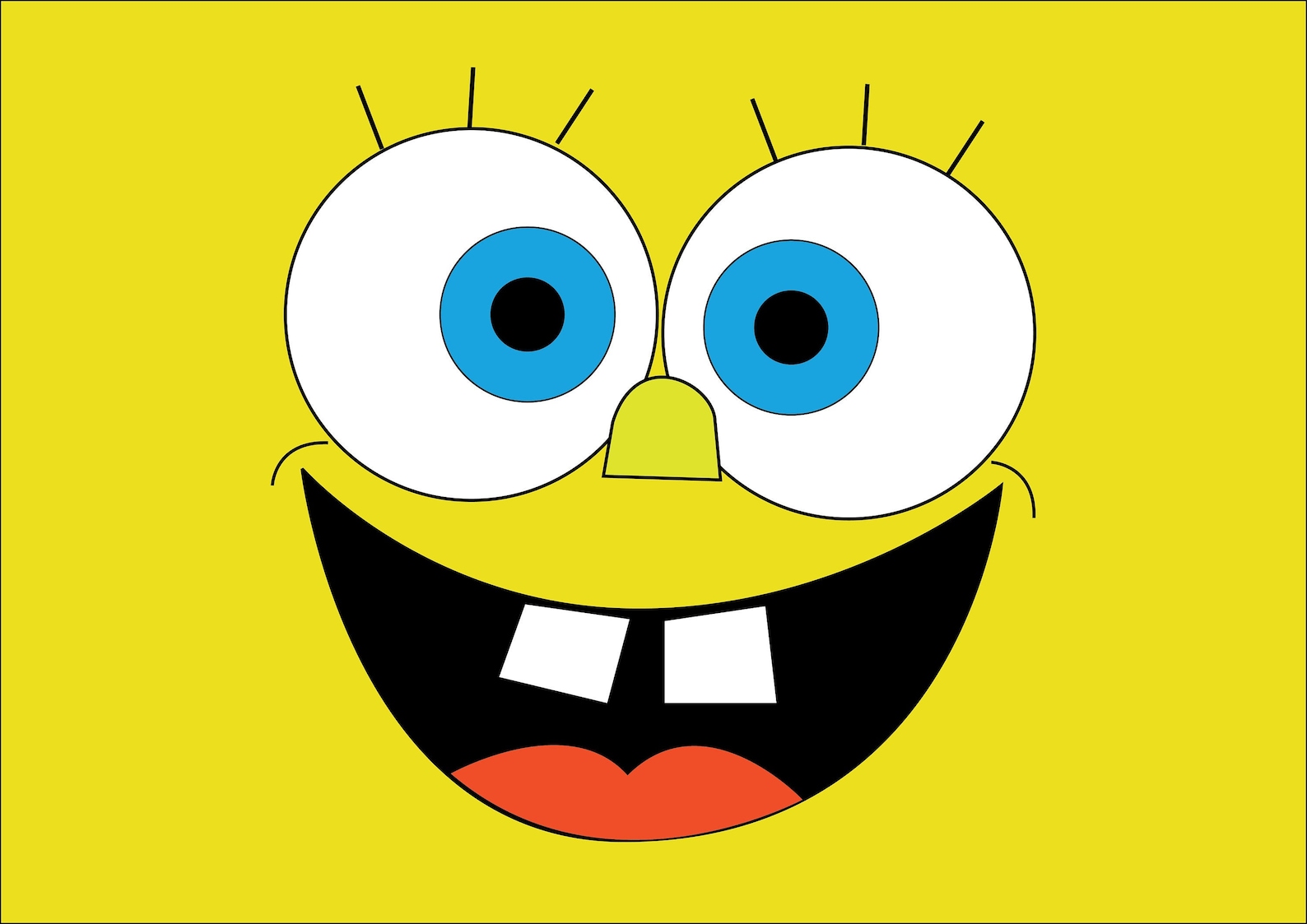 SPONGEBOB SMILE SVG Bob Esponja Feliz Cara Svg Esponja | Etsy