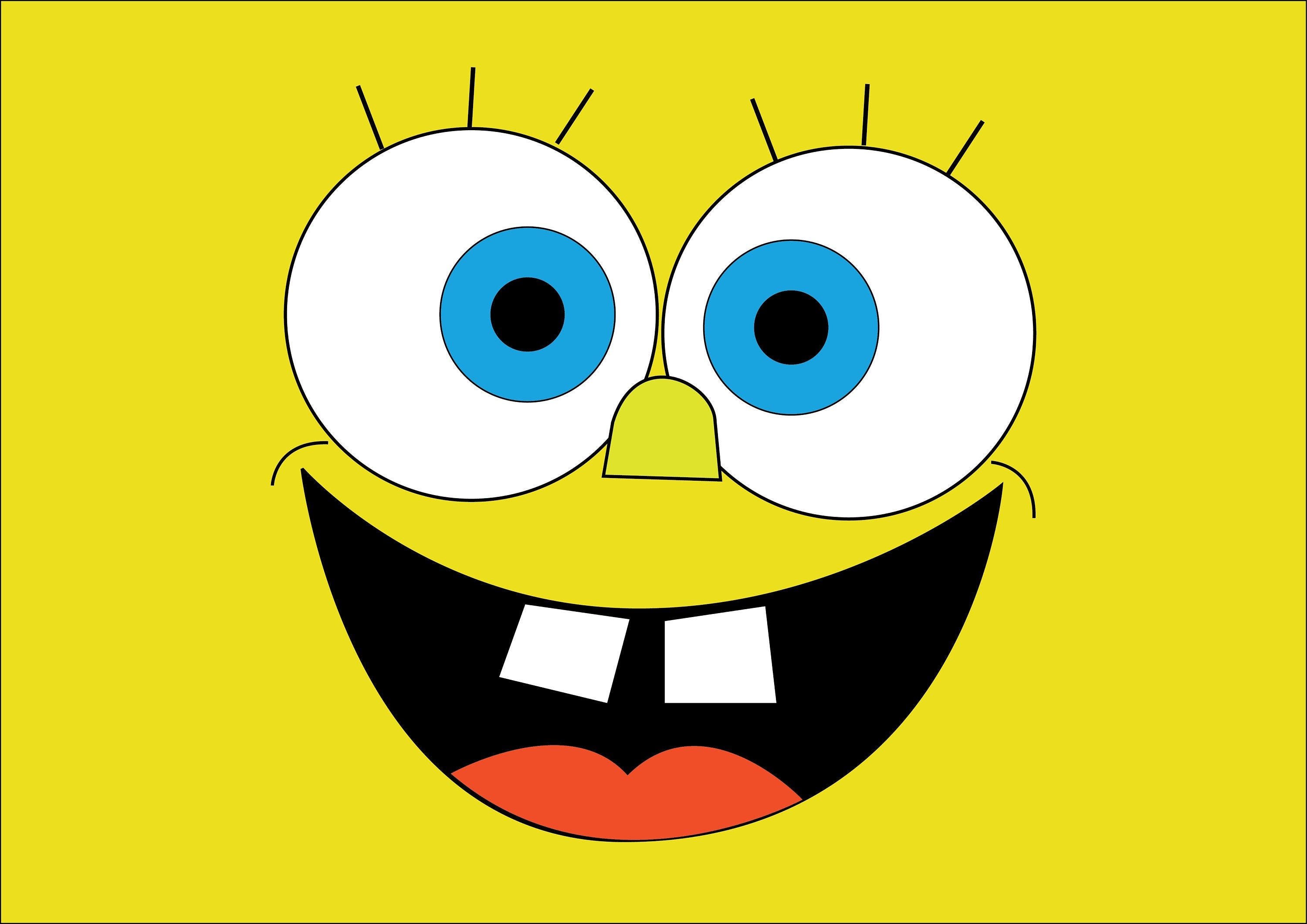 SPONGEBOB SMILE SVG Spongebob Glückliches Gesicht Svg | Etsy