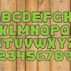 NINJA TURTLES FONT svg Turtles Alphabet Svg Ninja Turtles | Etsy