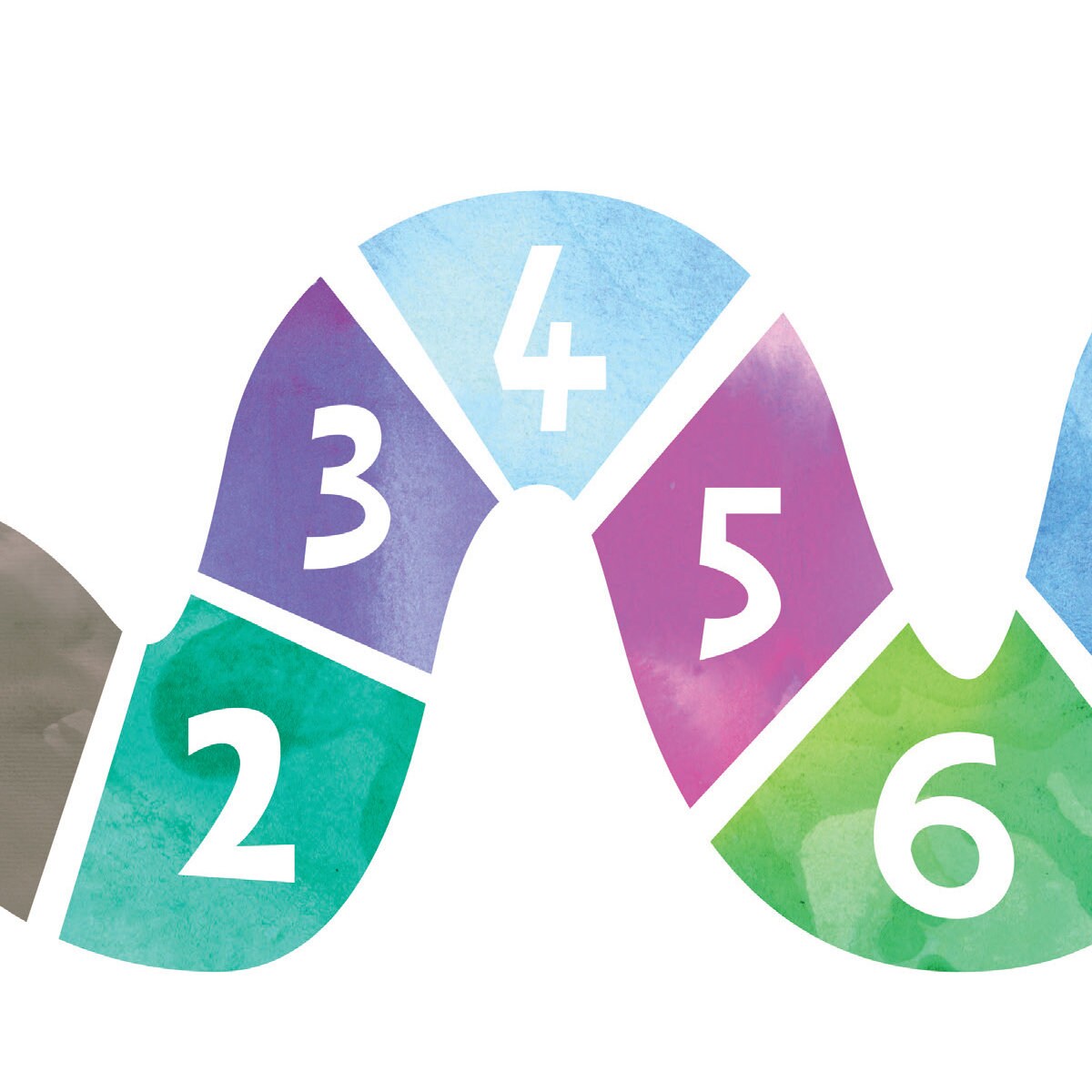 Number Worm Children's Print | Etsy