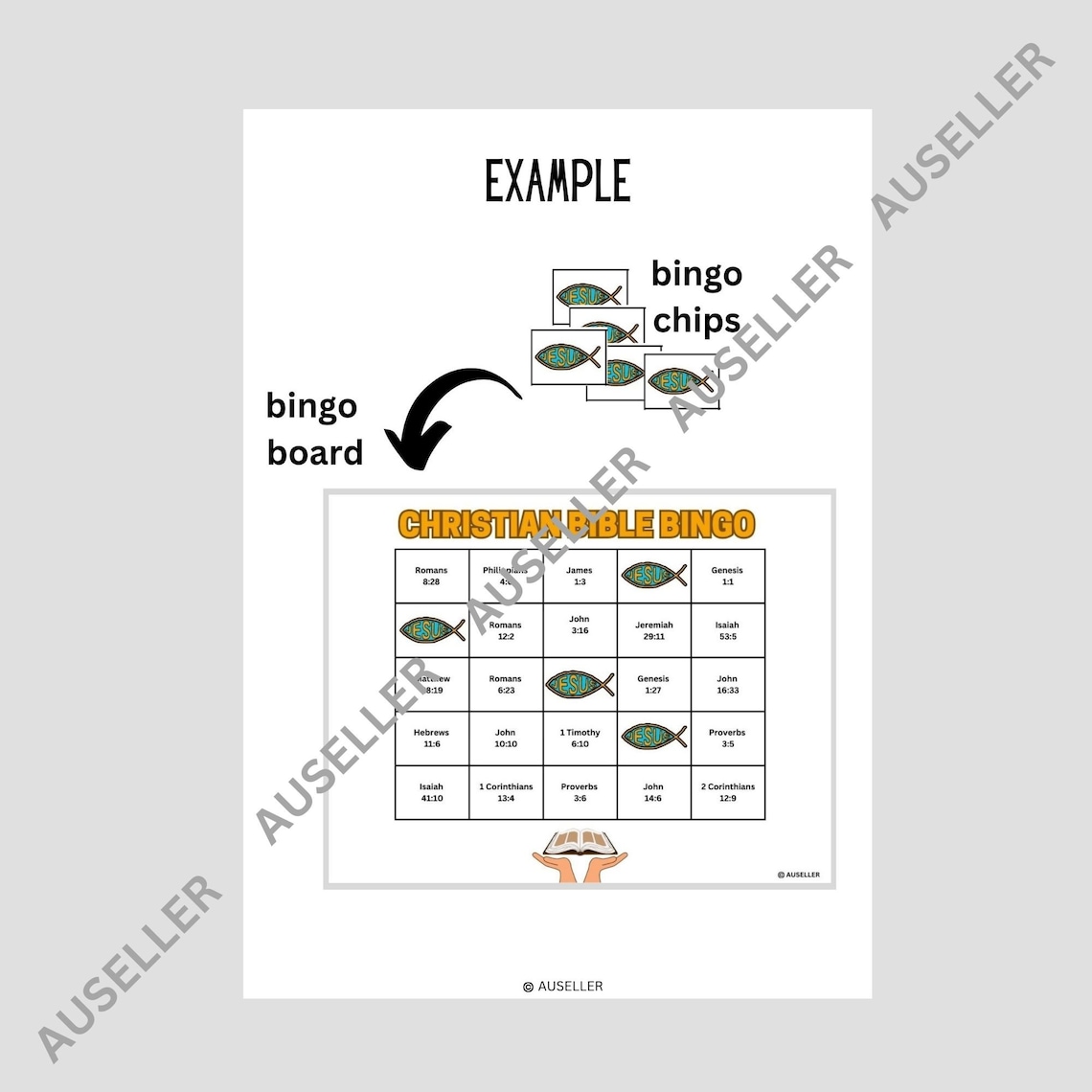 Christian Bingo Bible Games Christianity Print Christian Bible Verse ...