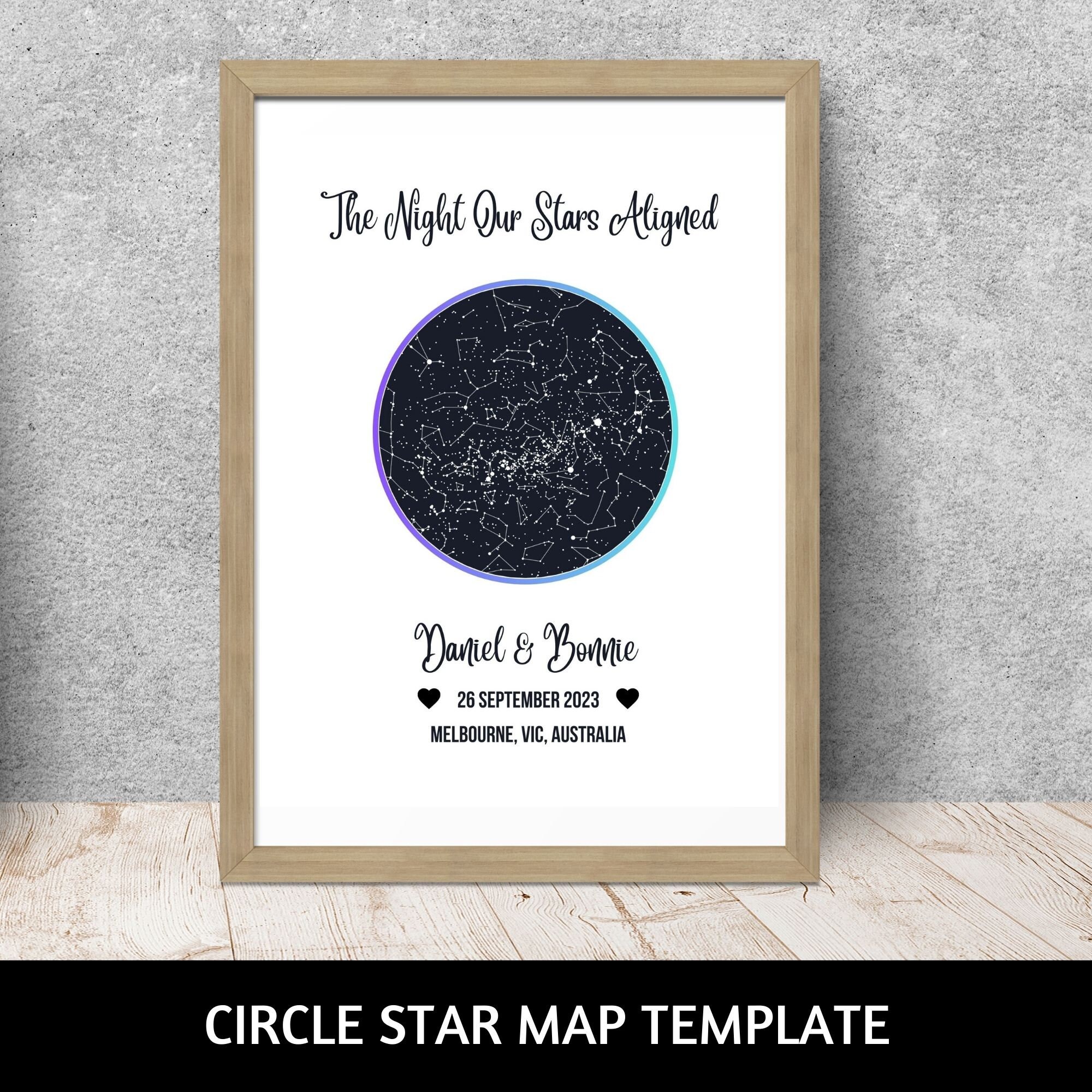 Create Your Own Star Map With Canva Template, DIY Project, Instructions ...