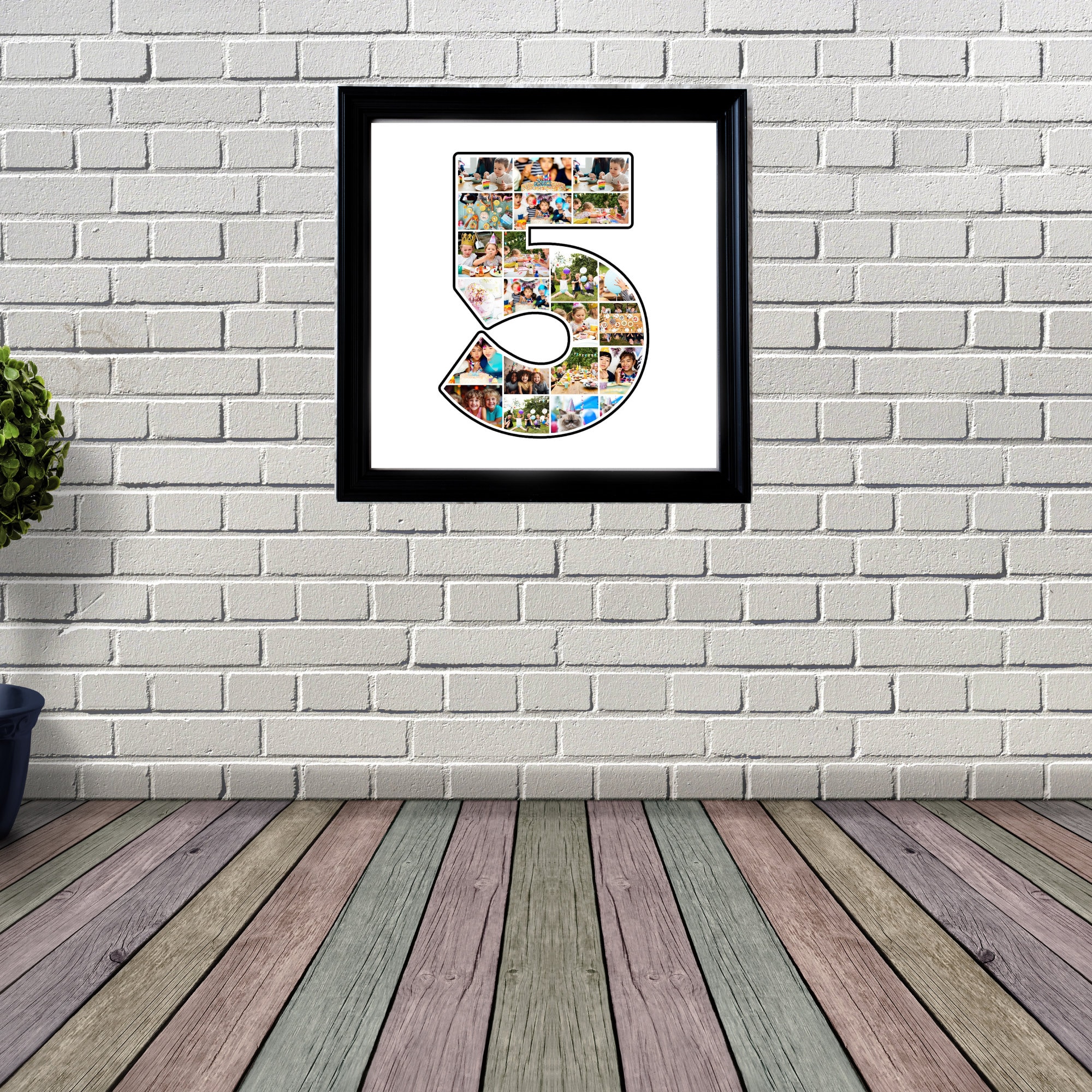 All Digits Canva Photo Collage, Frame Template, Svg 0 1 2 3 4 5 6 7 8 9 ...