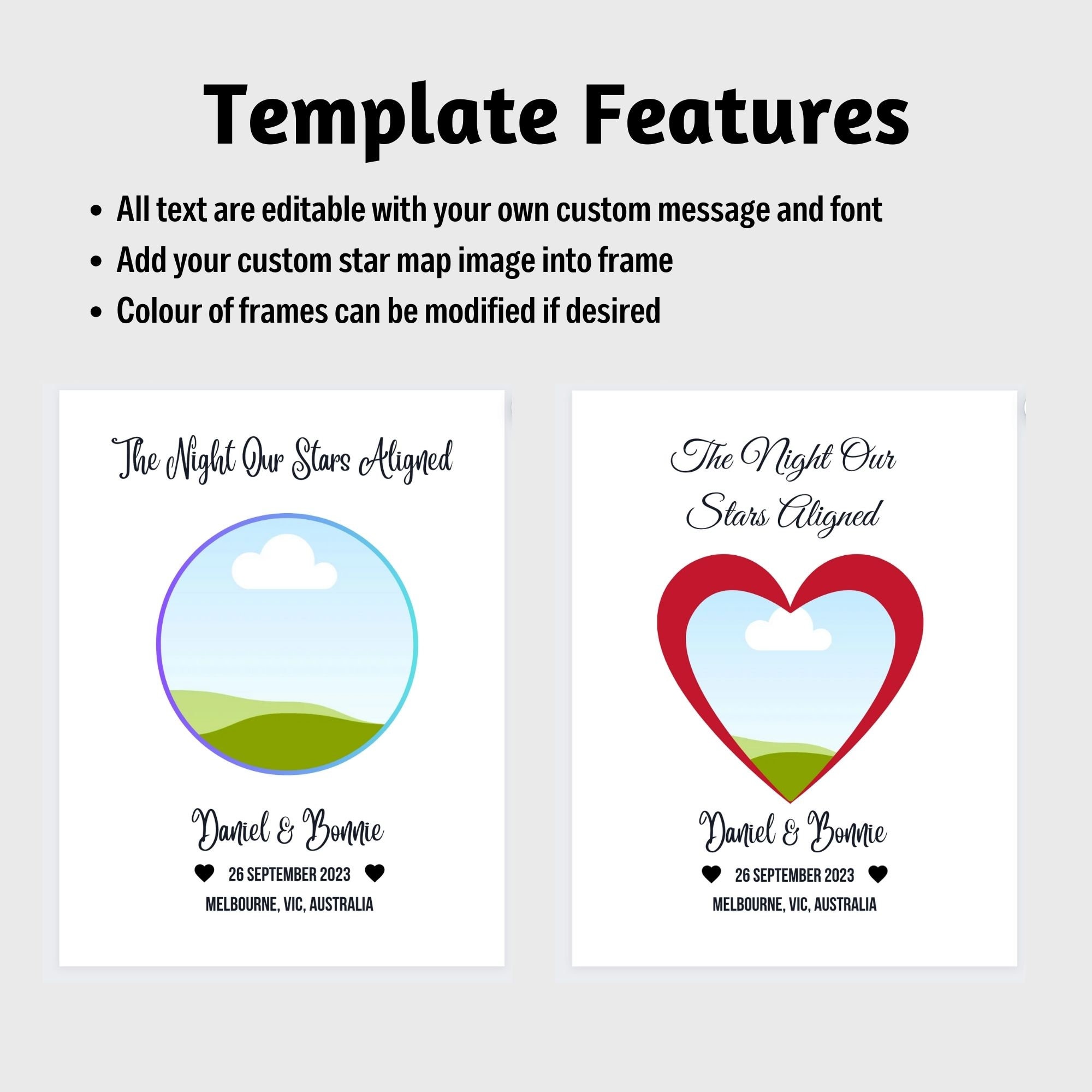 Create Your Own Star Map With Canva Template, DIY Project, Instructions ...