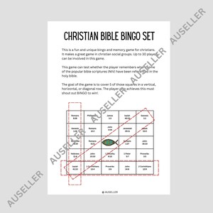 Christian Bingo | Bible Games | Christianity Print | Christian Bible ...
