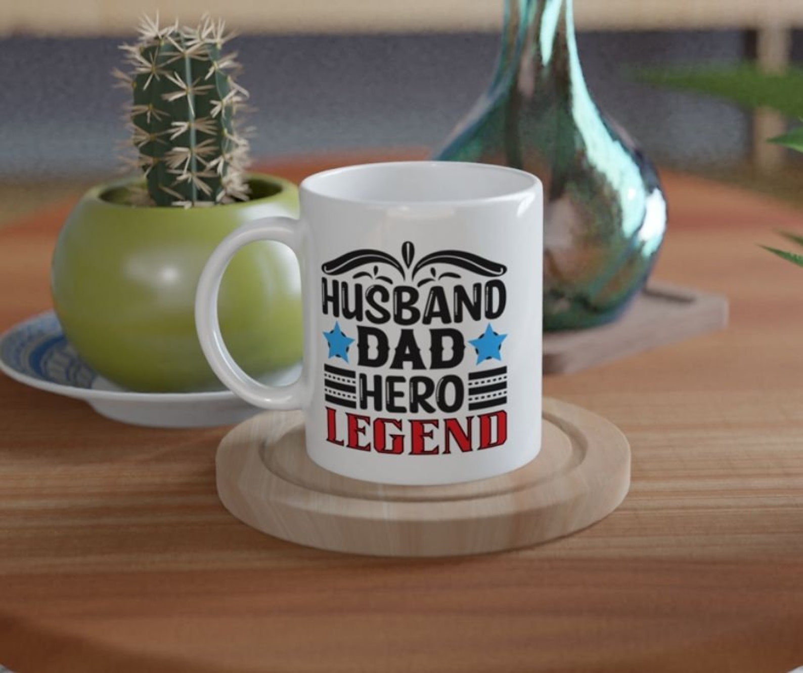 Husband Dad Hero Legend Custom Photo Mugs Personalised Gifts for Dads ...