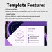 Purple Marble Business Card Template, Editable Canva Design (digital ...