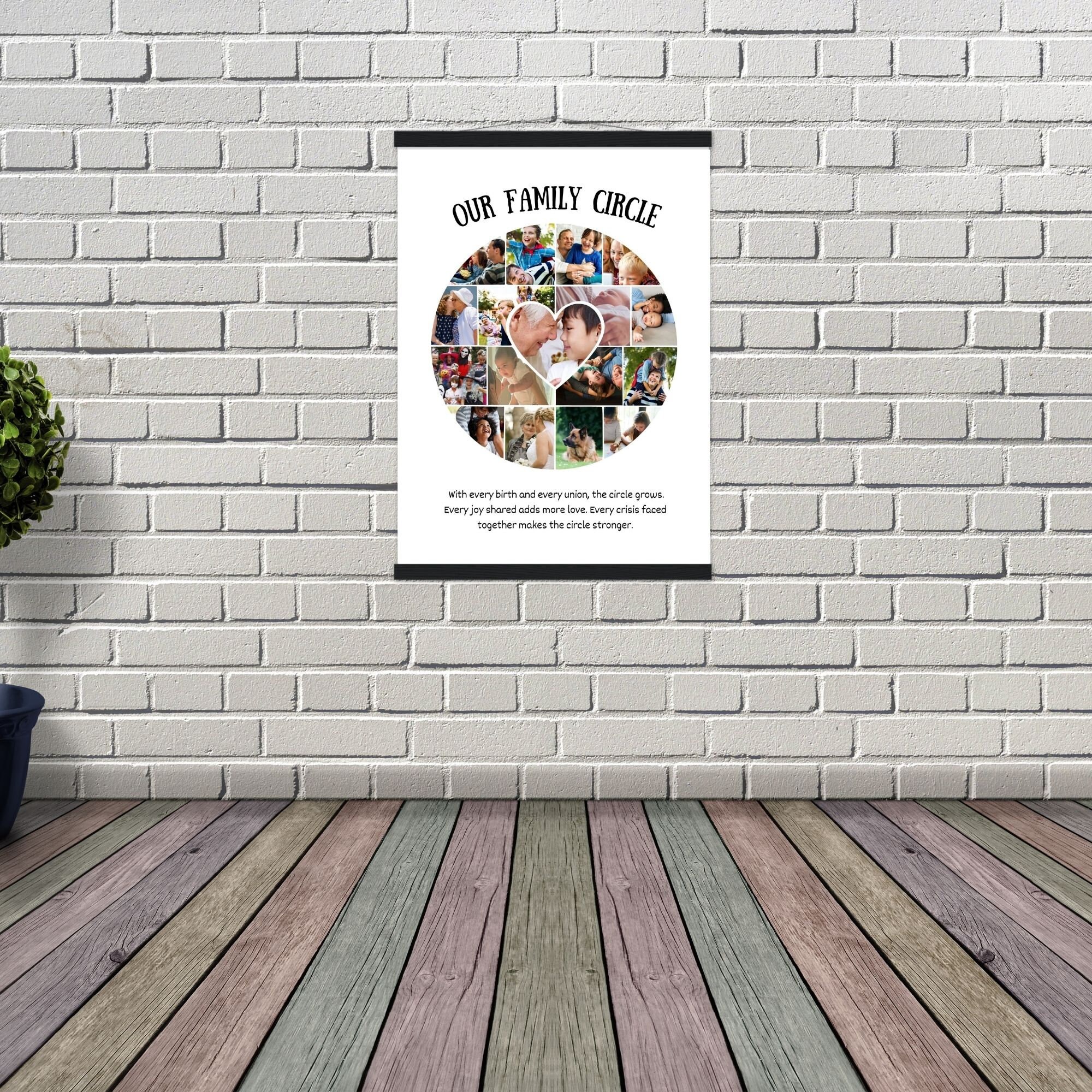 Family Circle Family Photos Idea Photo Collage Template - Etsy