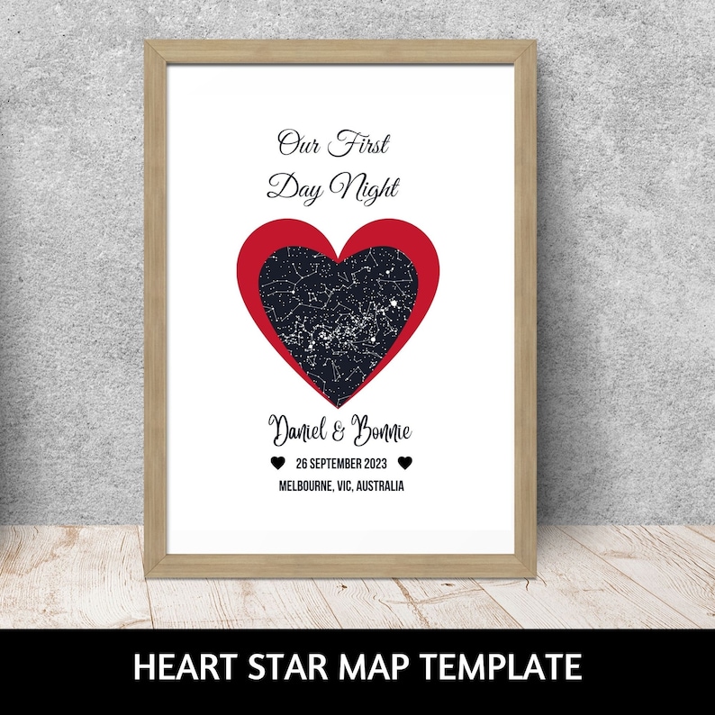 Create Your Own Star Map With Canva Template, DIY Project, Instructions ...