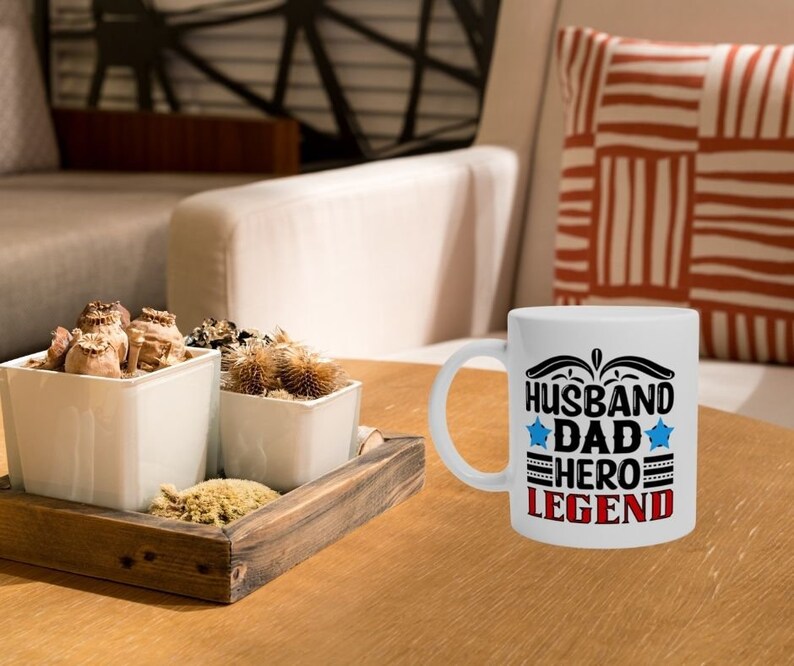 Husband Dad Hero Legend Custom Photo Mugs Personalised Gifts for Dads ...