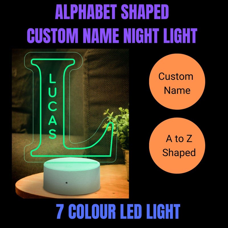 Alphabet Led Light - Etsy