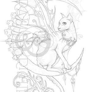 Morgana Faebruary Greyscale and Line Art Coloring Page Pack Printable ...