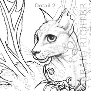 Morgana Faebruary Greyscale and Line Art Coloring Page Pack Printable ...
