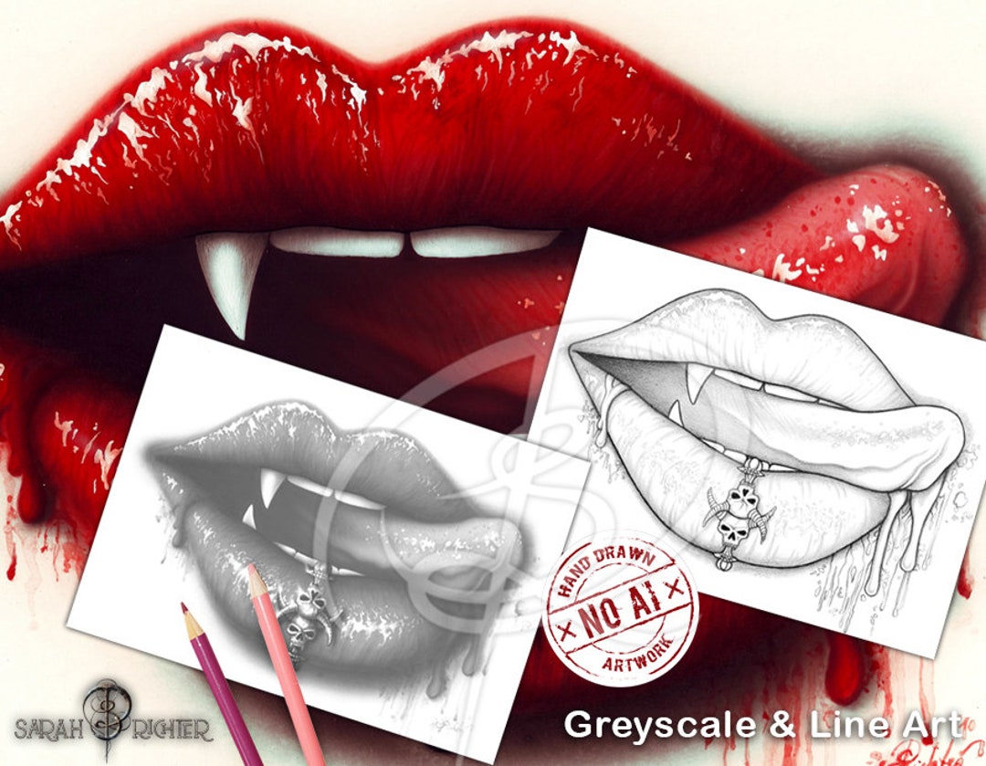 Kiss Me Greyscale and Line Art Coloring Page Pack Printable PDF by ...