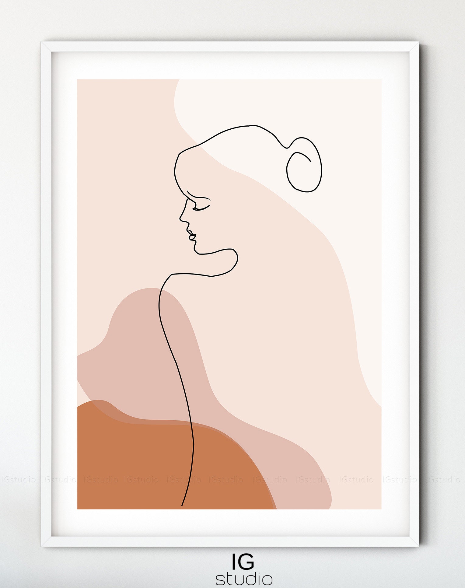 Single Line Female Figure Printable One Line Drawing Woman | Etsy