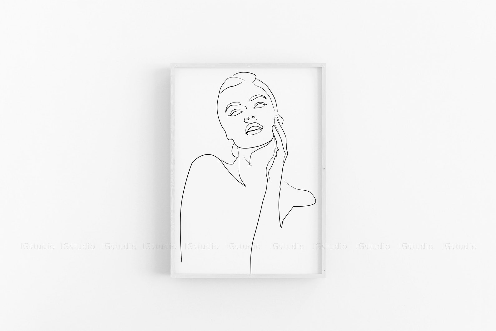 Single Line Art Female Print One Line Drawing Printable Line | Etsy