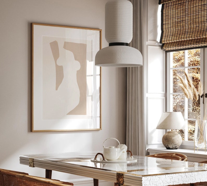 Abstract Shapes Art Print Woman Cut Outs Figure Art - Etsy