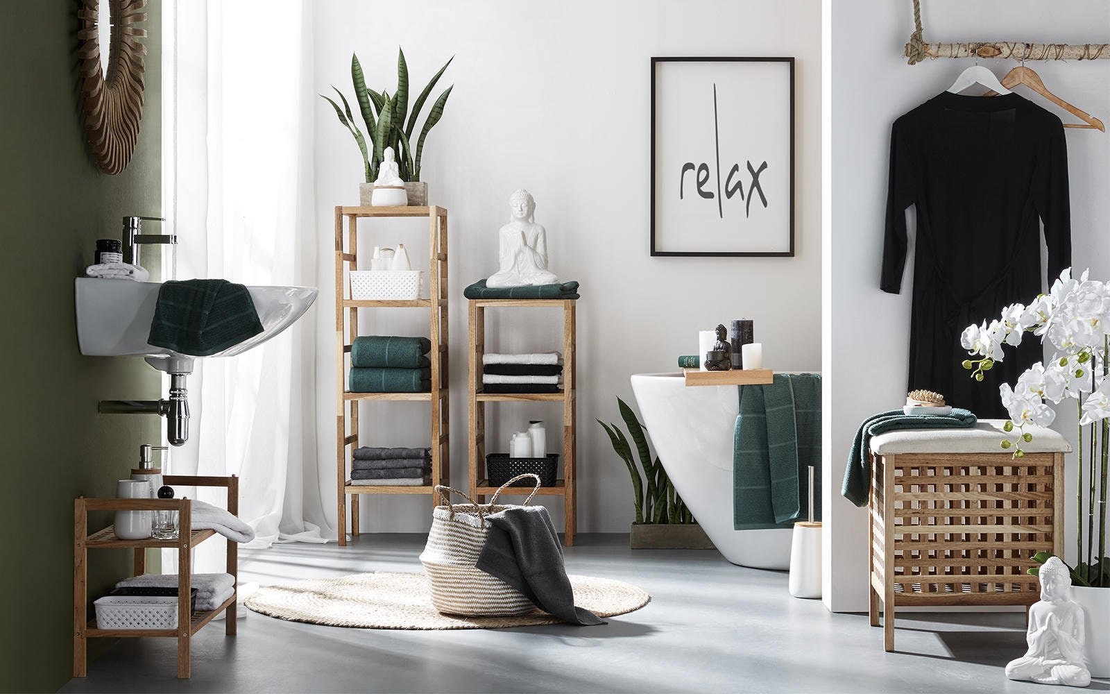 Relax Print Printable Wall Art Black and White Home Decor | Etsy