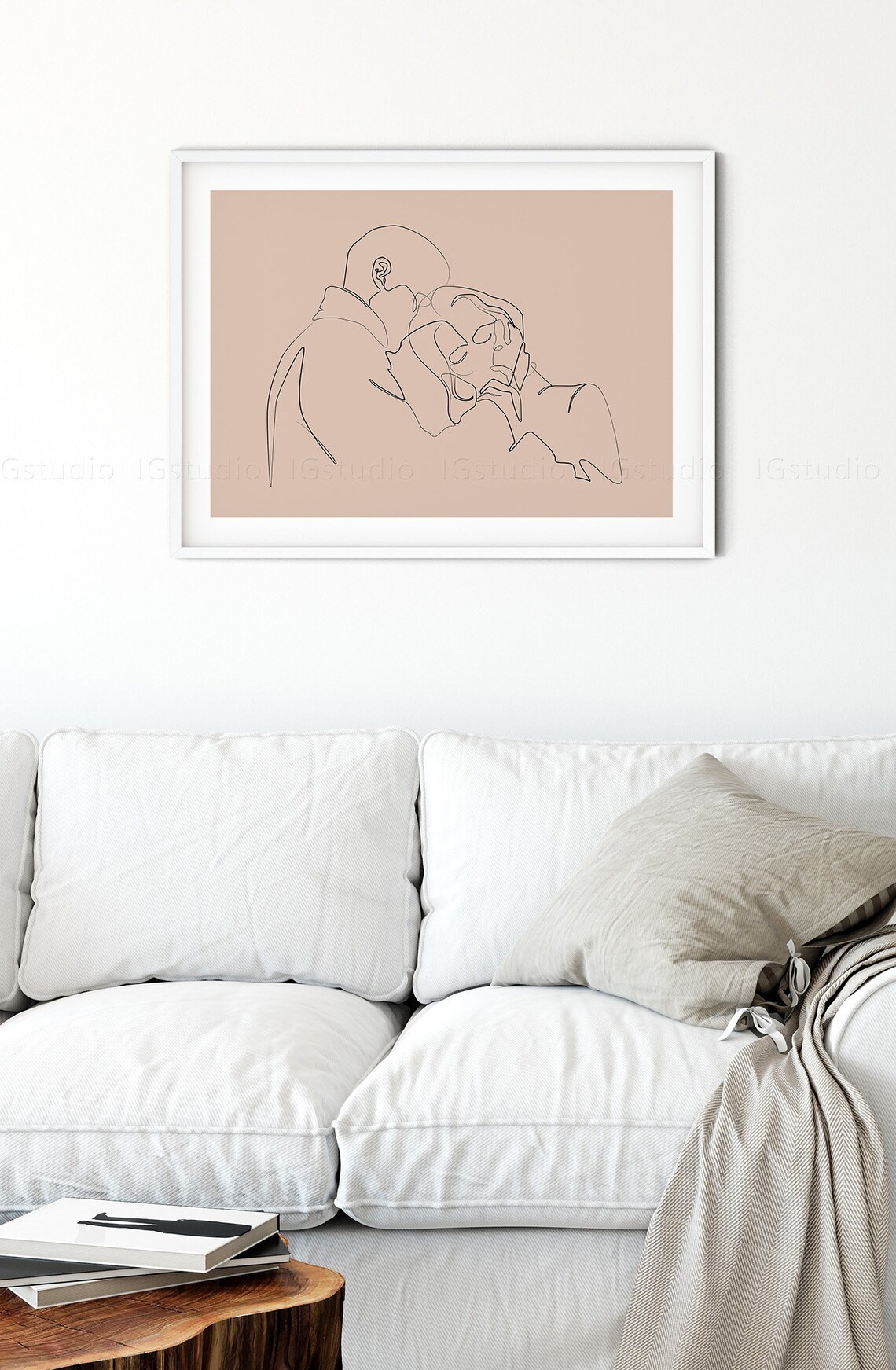 One Line Couple Drawing Print Single Line Art Line Drawing | Etsy