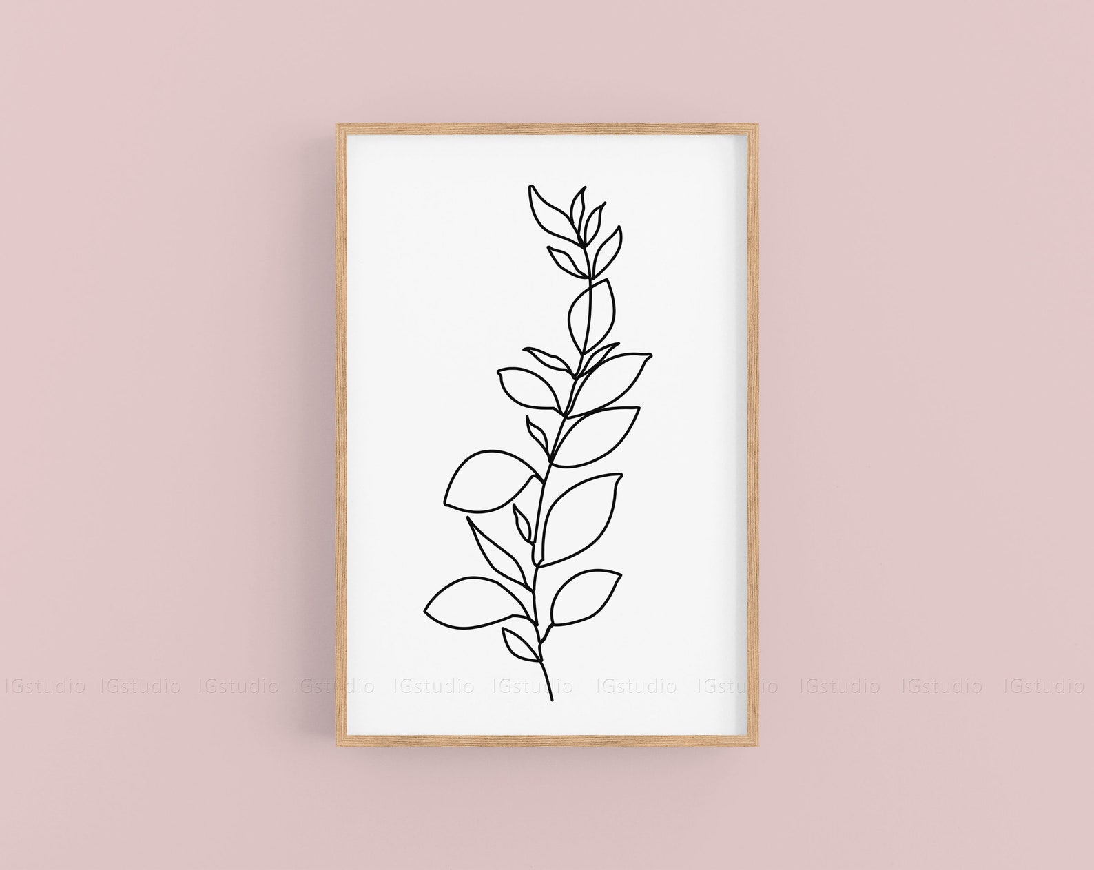 Printable Botanical Poster Botanical Line Drawing Minimalist - Etsy