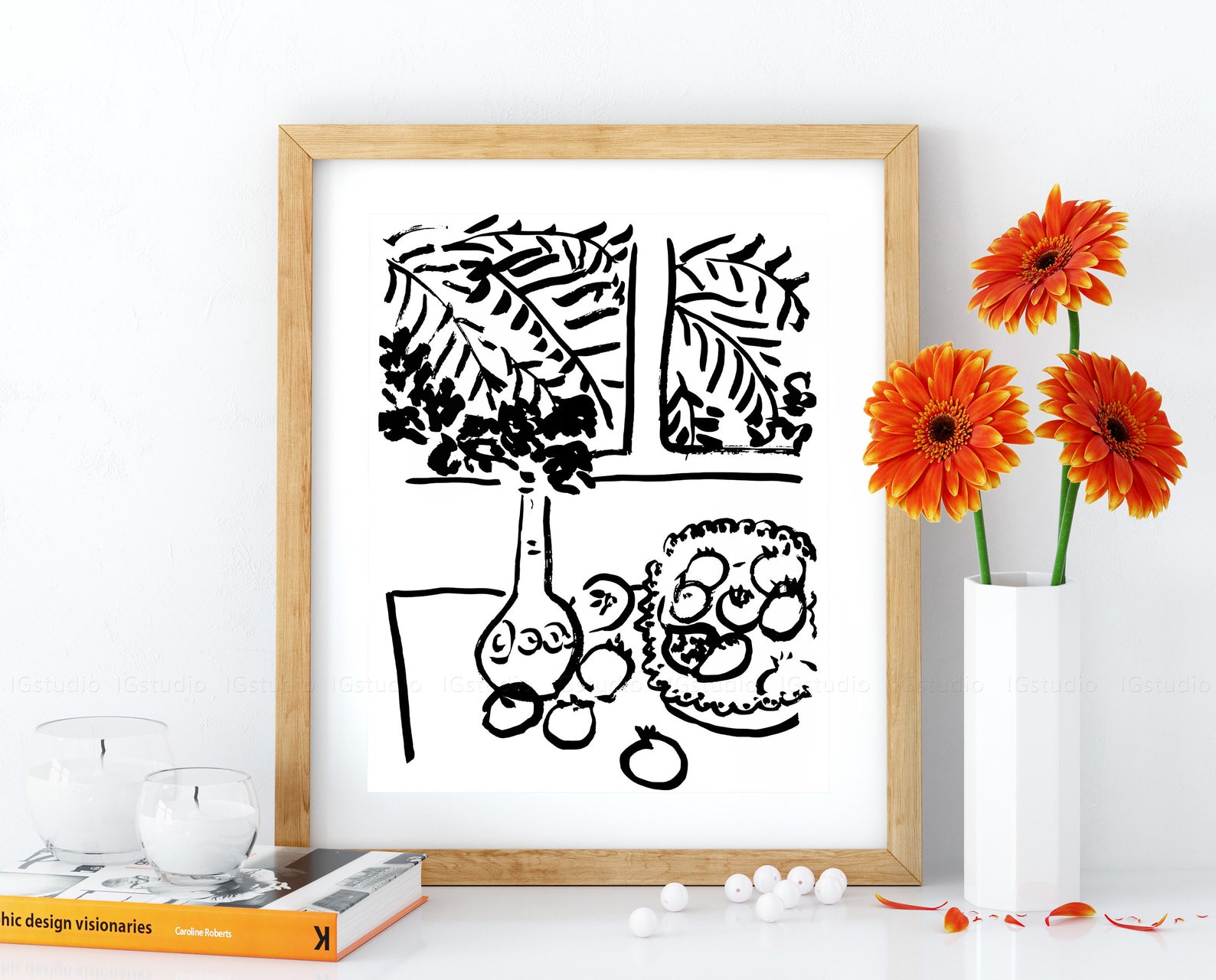 Matisse Print, Still Life Drawing, Henri Matisse Wall Art, Botanical ...