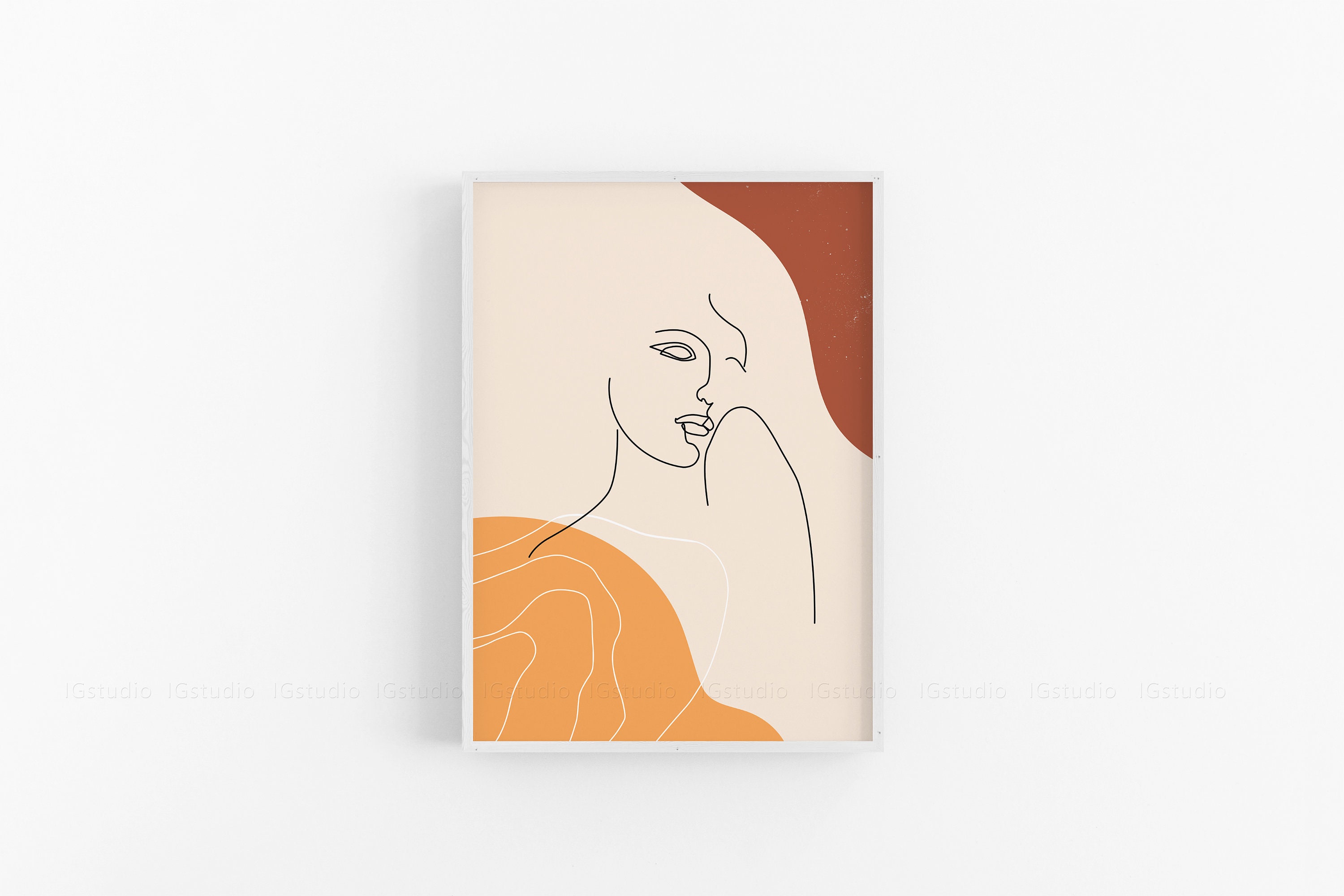 Single Line Art Print Woman One Line Drawing Printable Line | Etsy