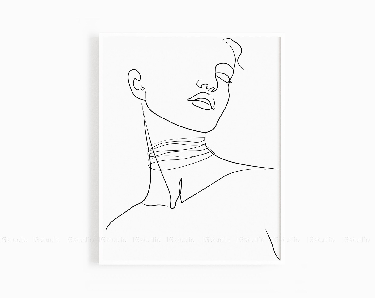 Single Line Art Female Print One Line Drawing Printable Line | Etsy
