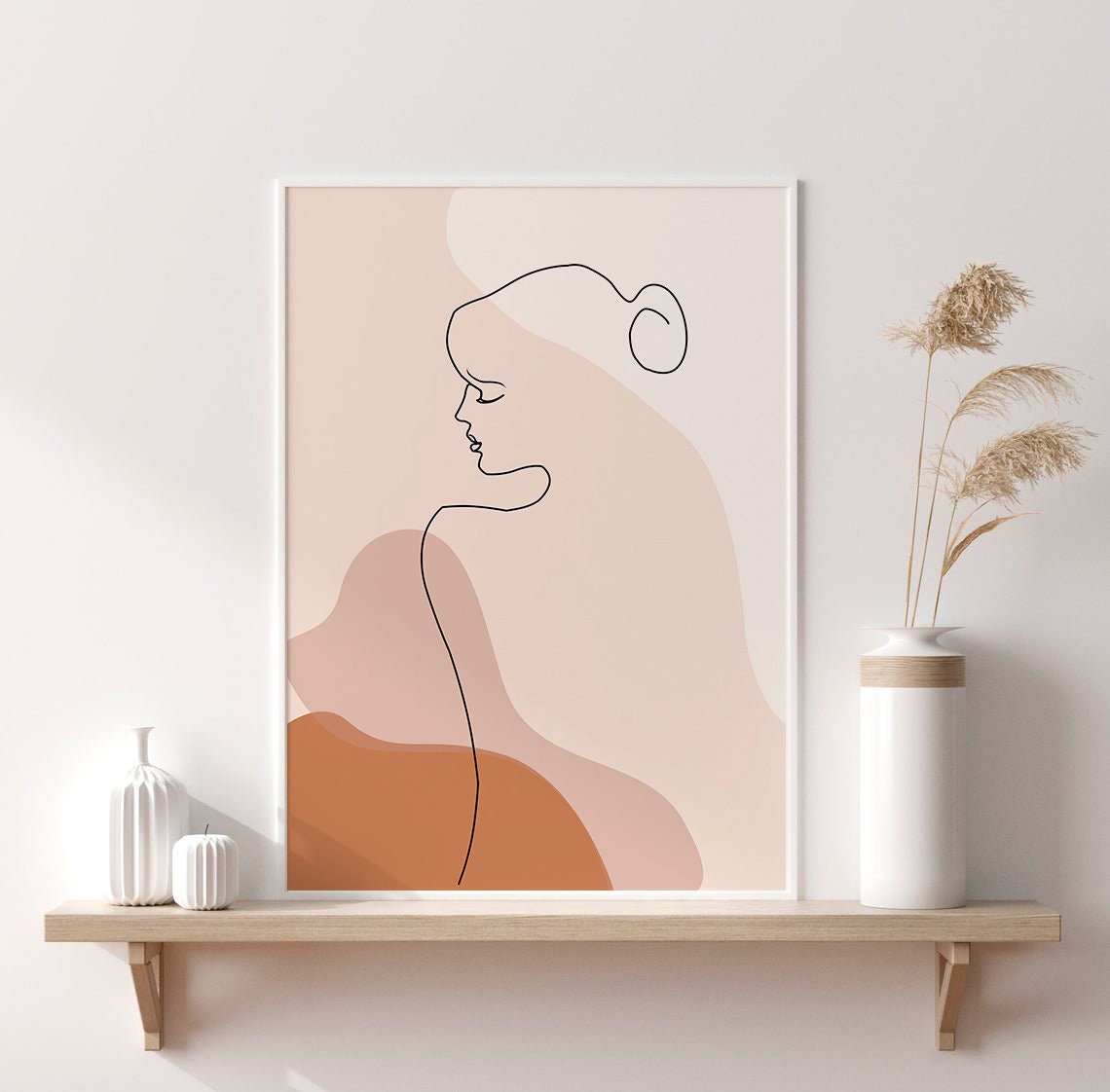 Single Line Female Figure Printable One Line Drawing Woman | Etsy