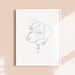 Pet Portrait, Dog Portrait Custom, Line Art, Custom Dog Portrait From ...