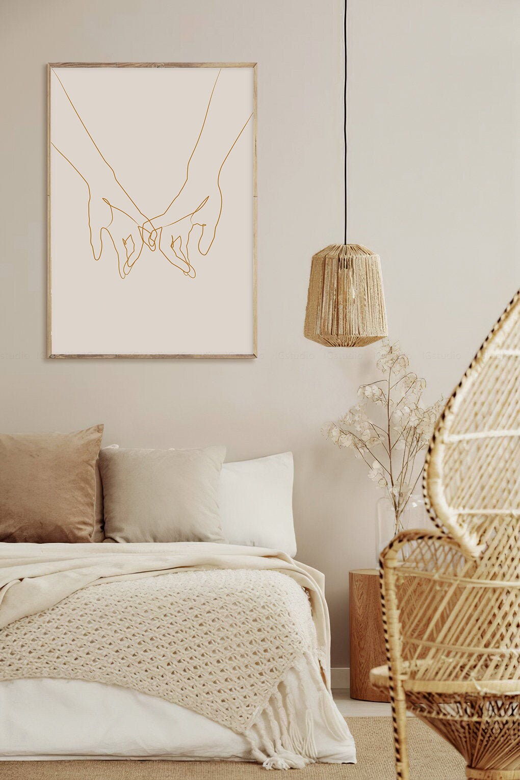 Pinky Swear Art Print Pinky Promise Hands Poster Line Art | Etsy