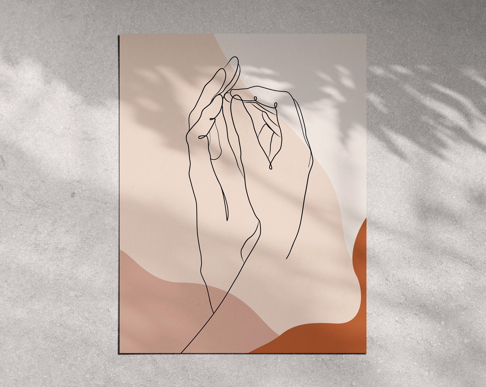 Set of 2 Holding Hands Line Art Print One Line Drawing - Etsy