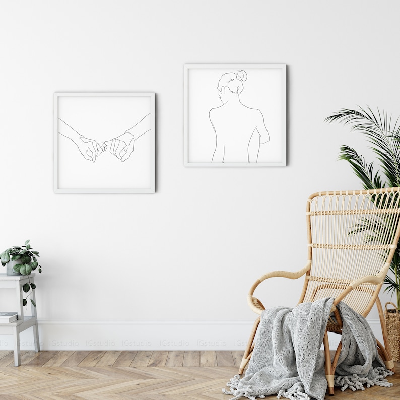 Abstract One Line Female Figure Drawing Single Line Art - Etsy