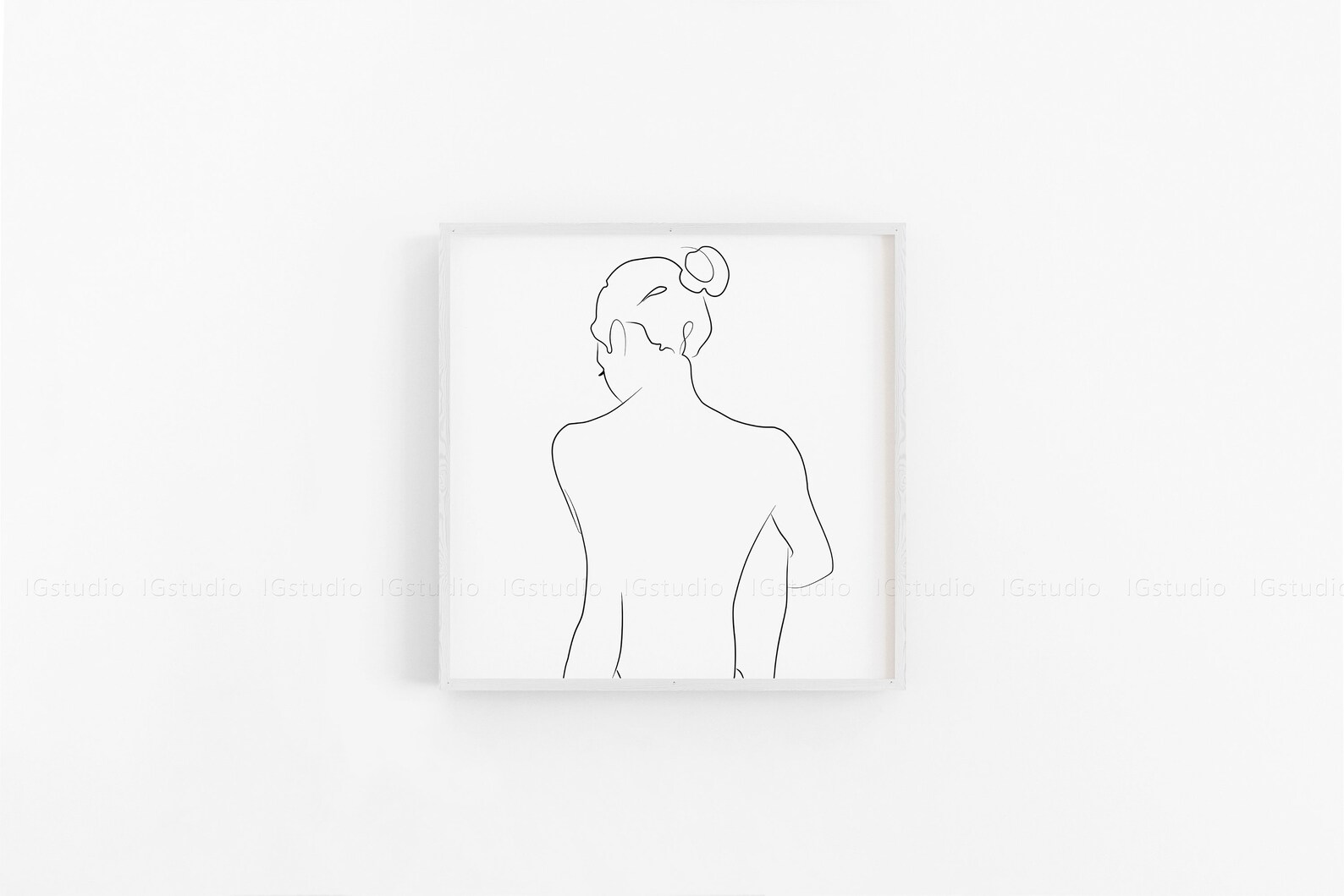 Abstract One Line Female Figure Drawing Single Line Art | Etsy