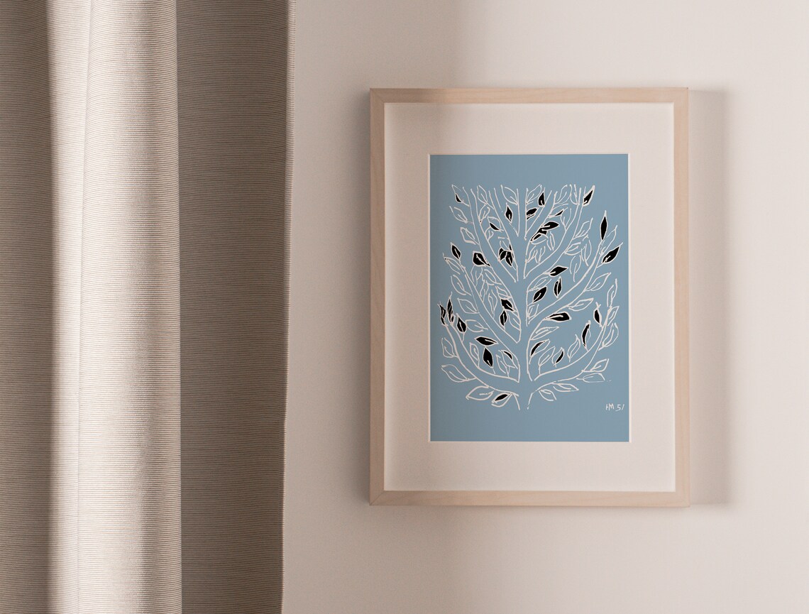 Mattise Tree Tree Poster Tree Wall Art Print Plain Tree - Etsy