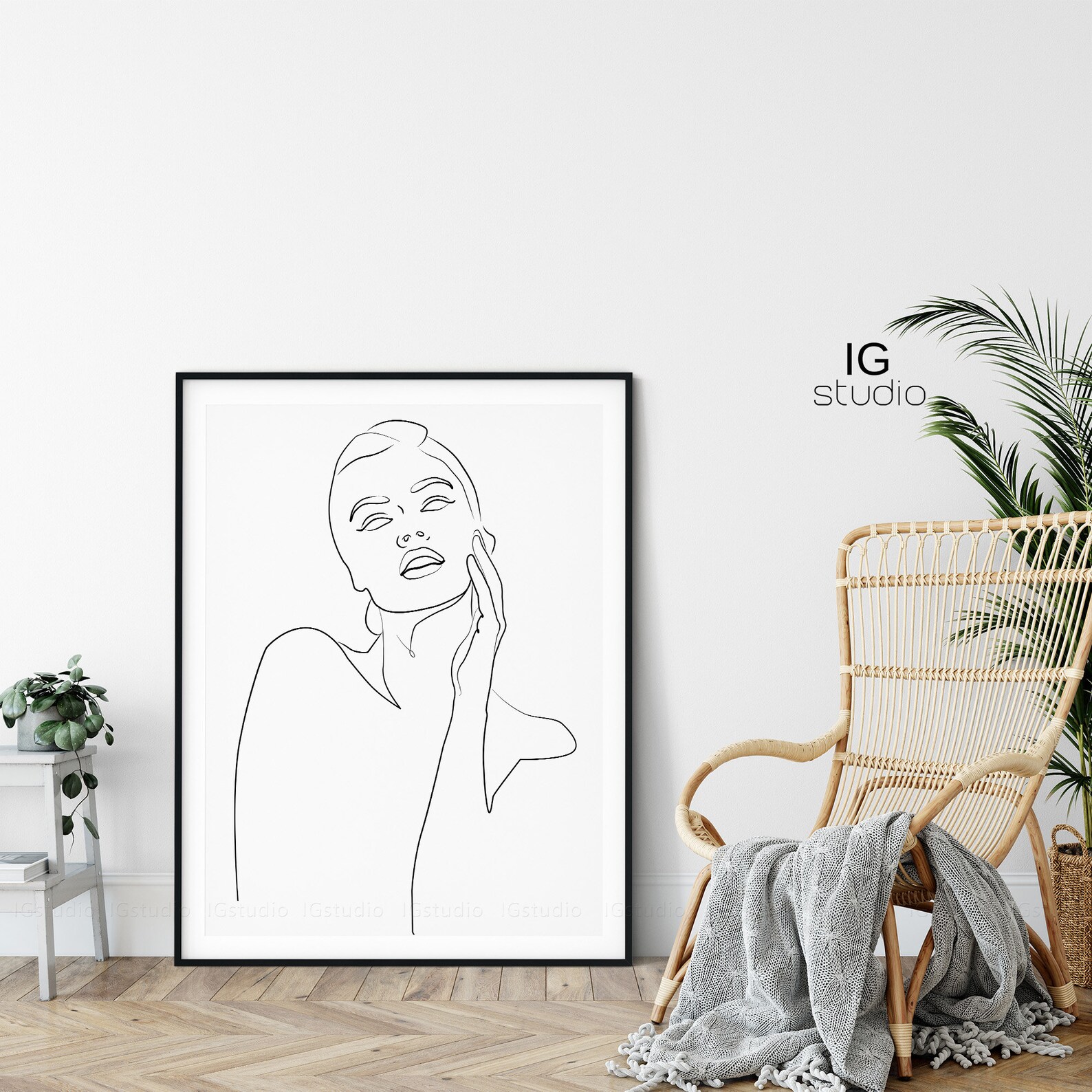 Single Line Art Female Print One Line Drawing Printable Line | Etsy