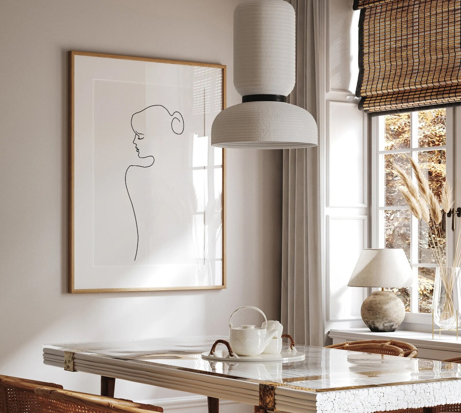 Woman One Line Drawing Printable Line Art Female Face Sketch - Etsy