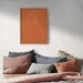 Burnt Orange Line Drawing Woman Print Boho Abstract Wall - Etsy