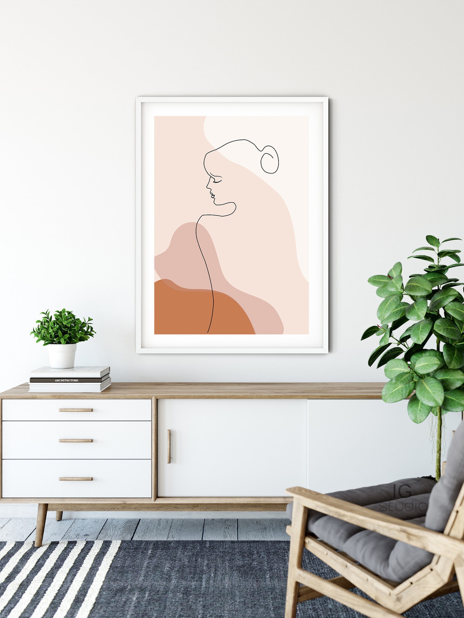 Single Line Female Figure Printable One Line Drawing Woman - Etsy