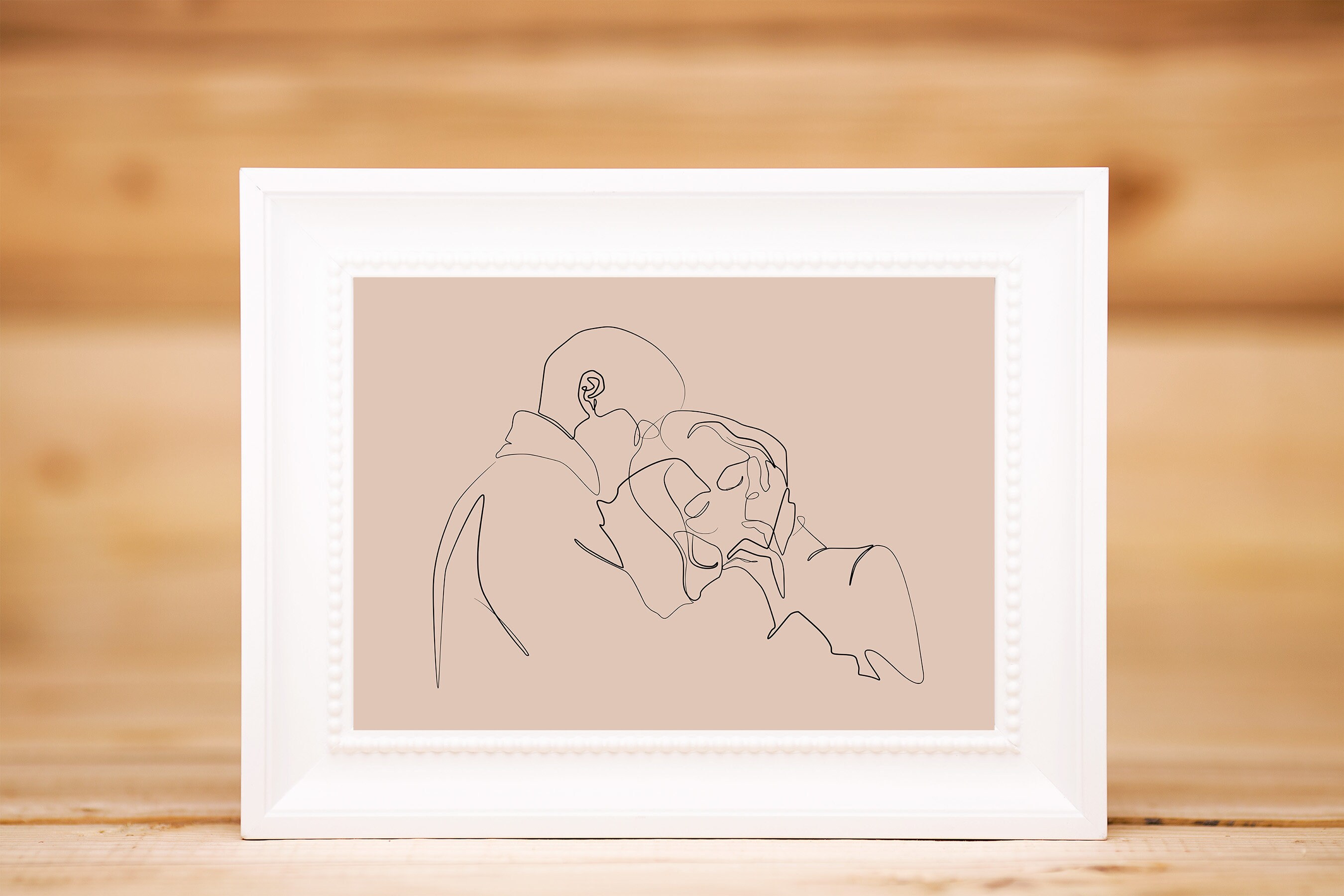 One Line Couple Drawing Print Single Line Art Line Drawing | Etsy