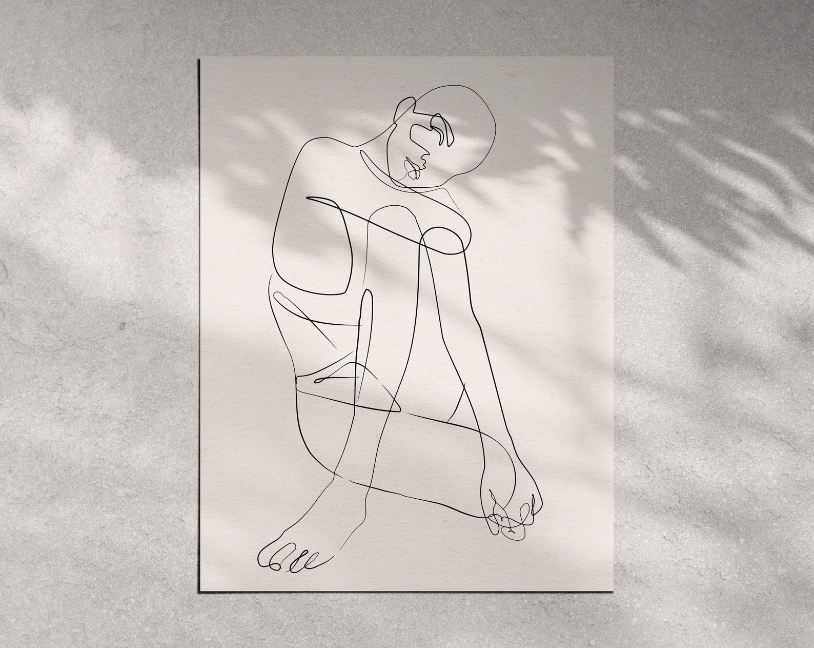 Woman One Line Drawing Printable Line Art Female Face Sketch | Etsy