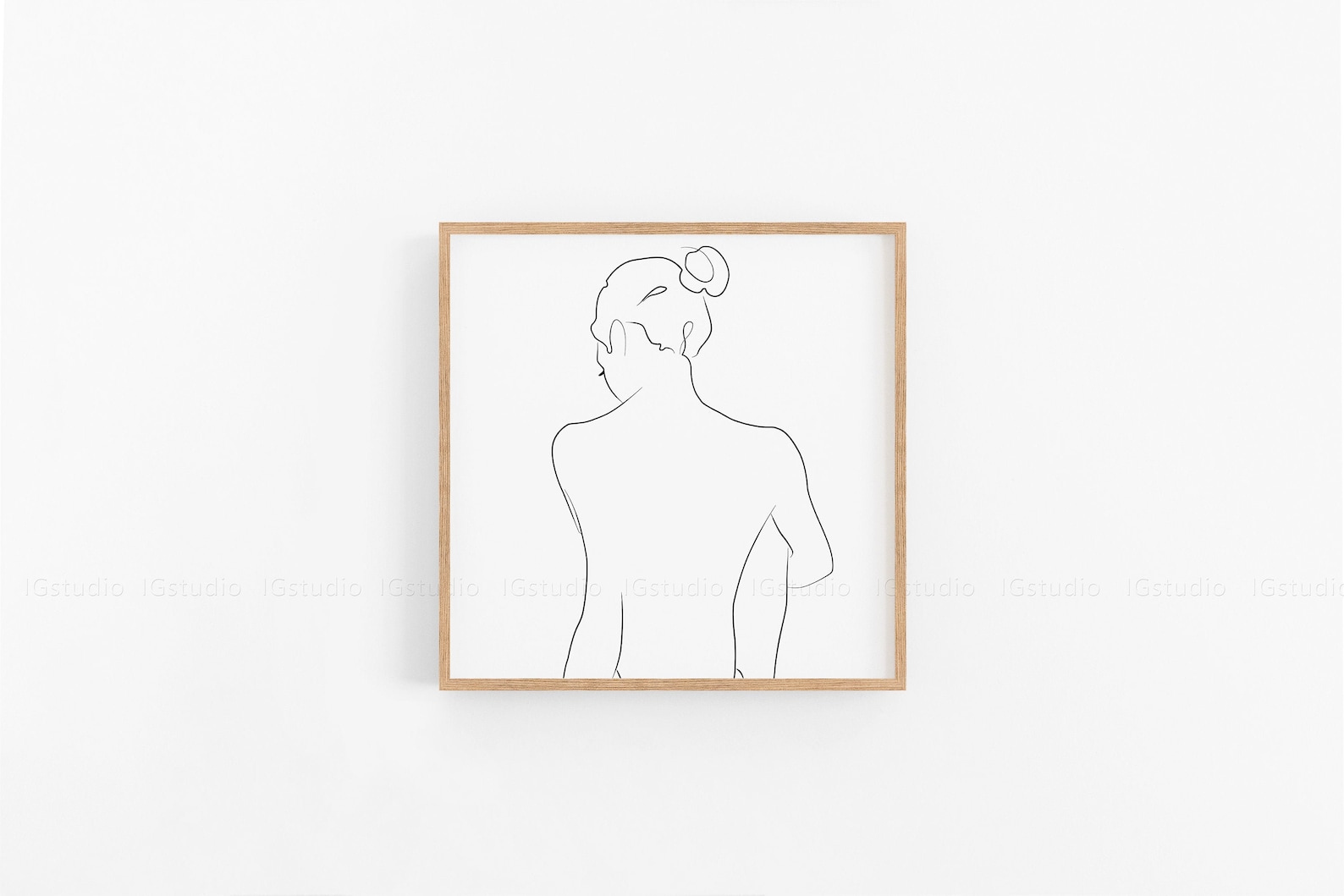 Abstract One Line Female Figure Drawing Single Line Art | Etsy