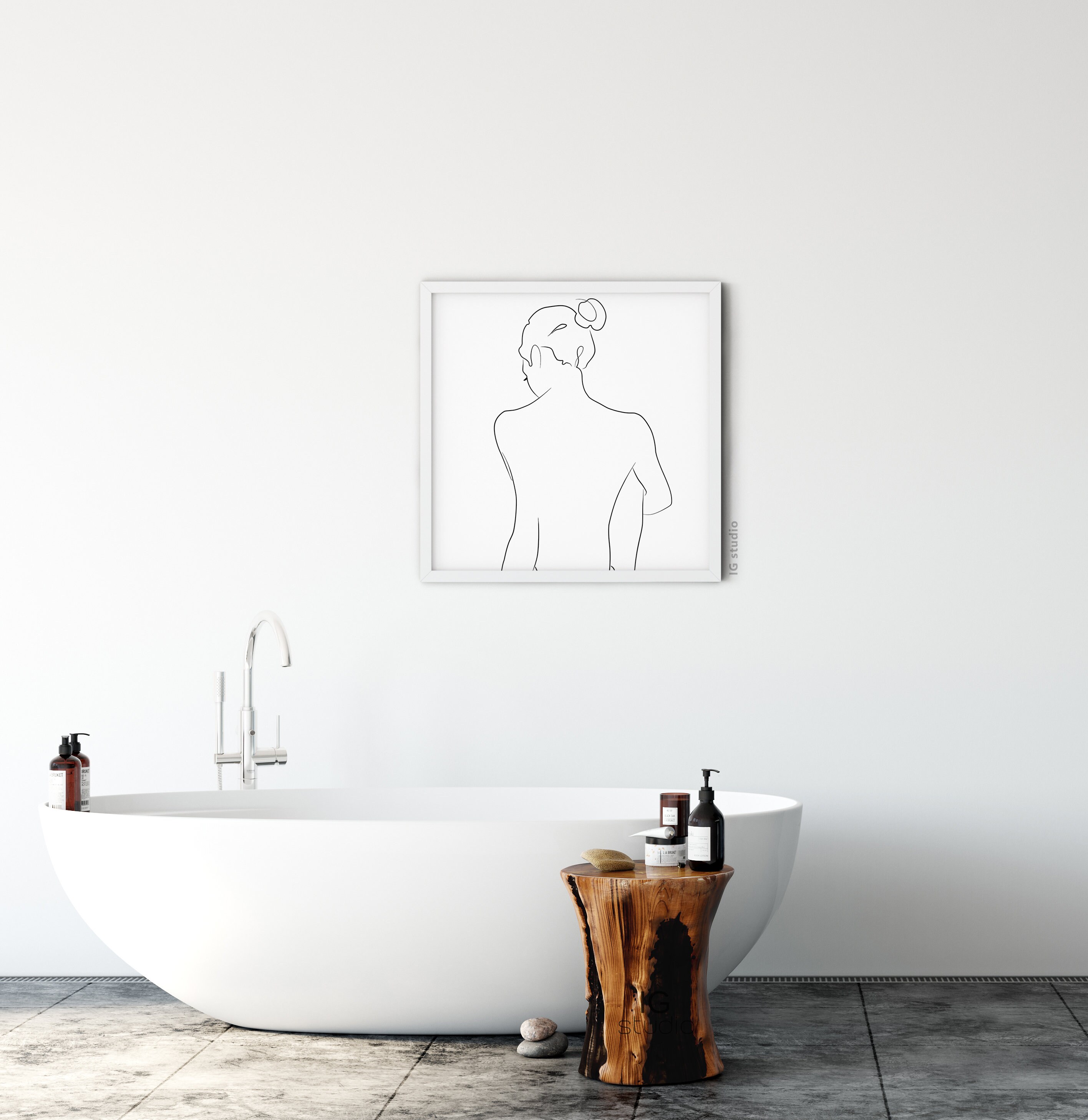 Abstract One Line Female Figure Drawing Single Line Art - Etsy