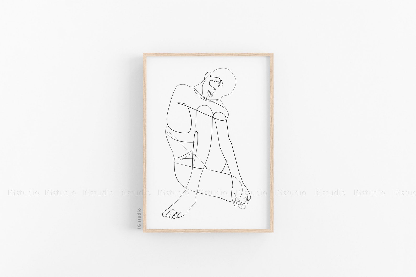 Woman One Line Drawing Printable Line Art Female Face Sketch | Etsy