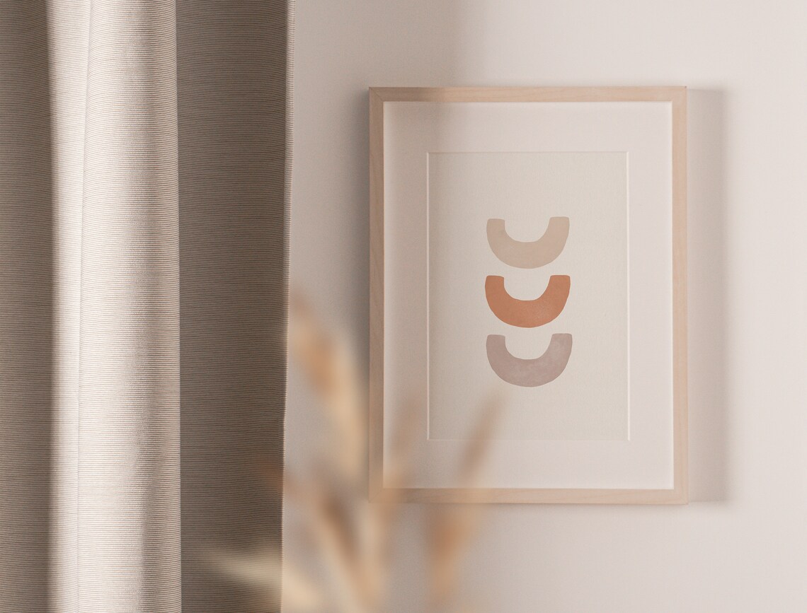 Abstract Geometric Neutral Wall Art Downloadable Prints - Etsy