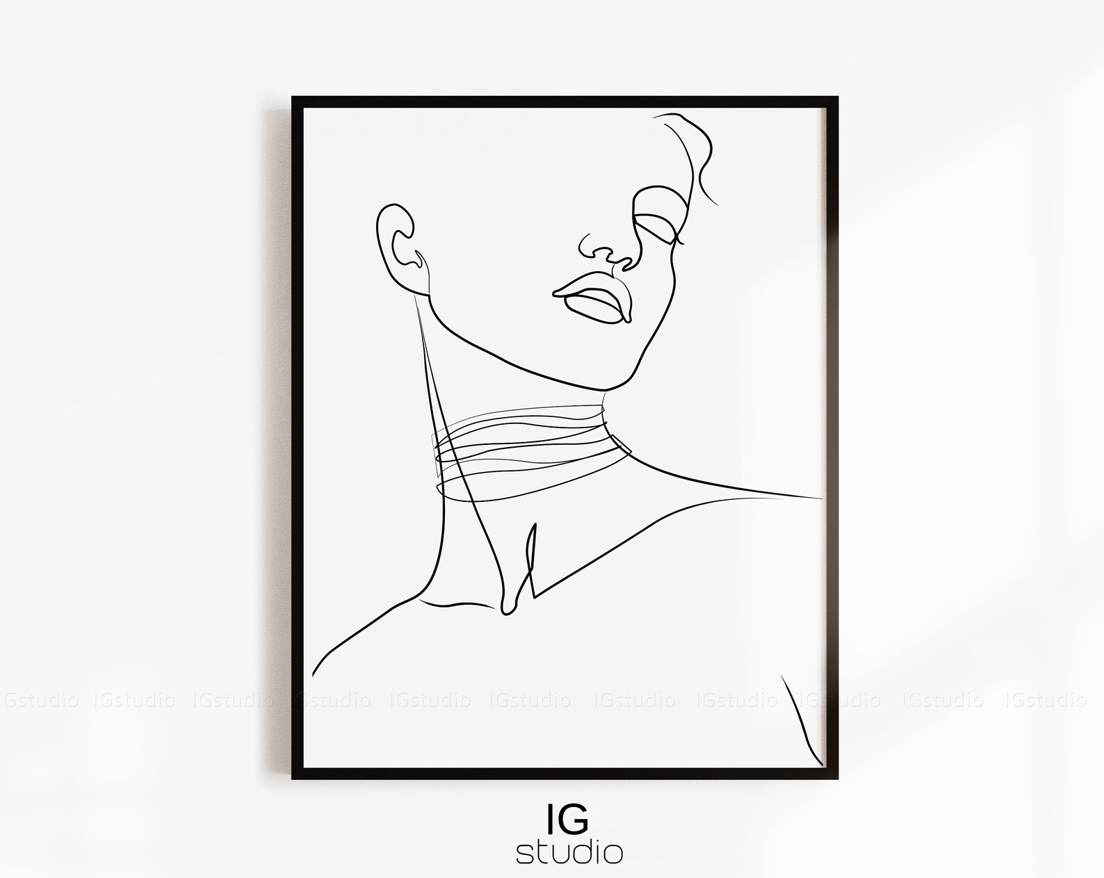 Single Line Art Female Print One Line Drawing Printable Line | Etsy