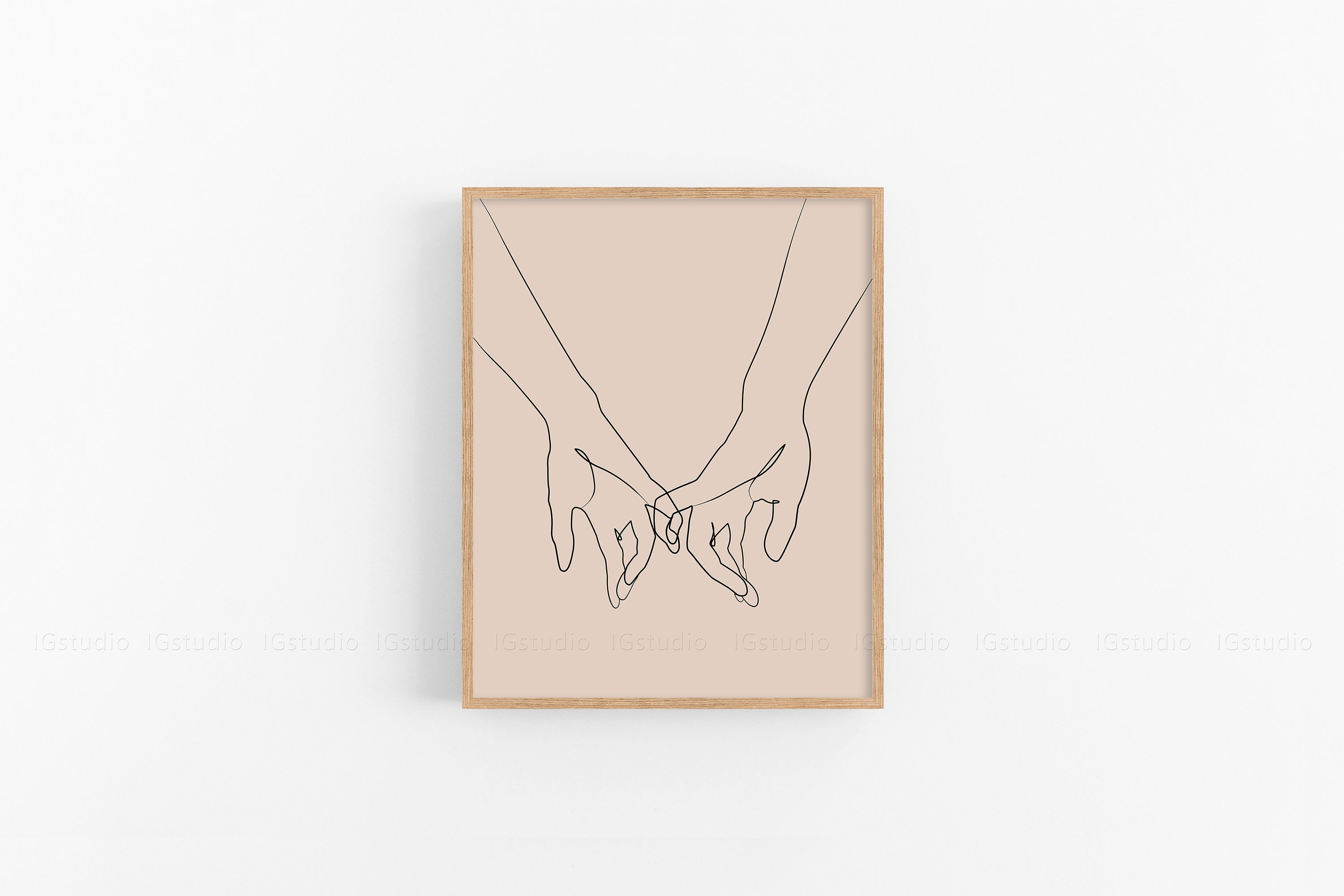 Pinky Swear Line Art Printable One Line Drawing Print Single | Etsy