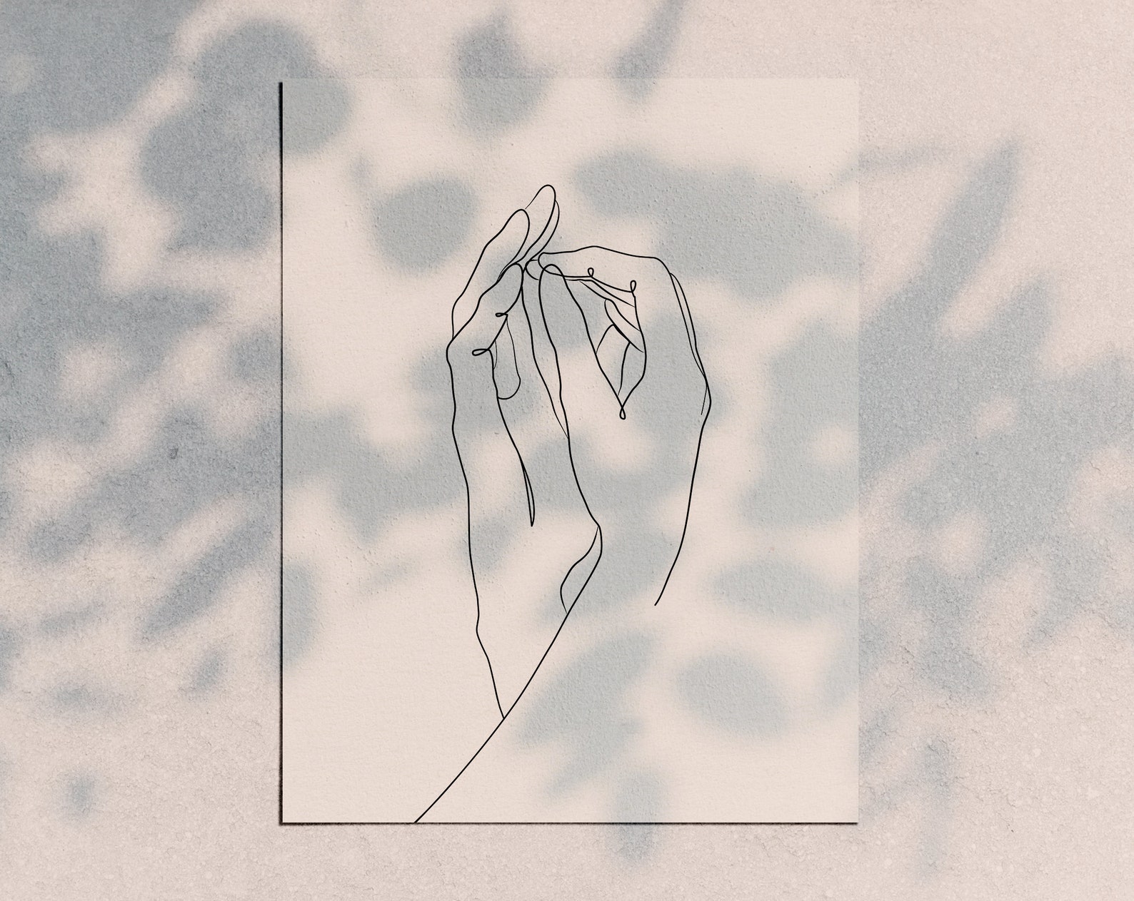 Holding Hands Line Art, Line Drawing Print, Downloadable Prints ...