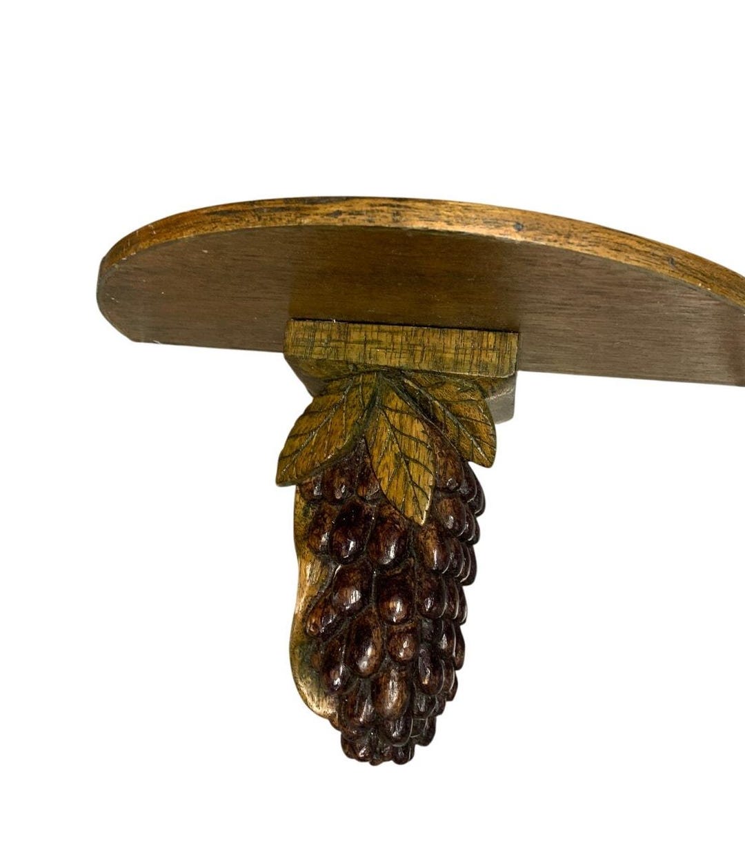 Vintage Carved Wood Grape Bunch Wall Shelf 12" W X 7" H X 6" D - Etsy