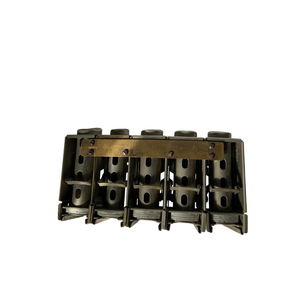 Vintage 5 Barrel Johnson Fare Box Bus Transit Trolley Taxi Coin Changer ...