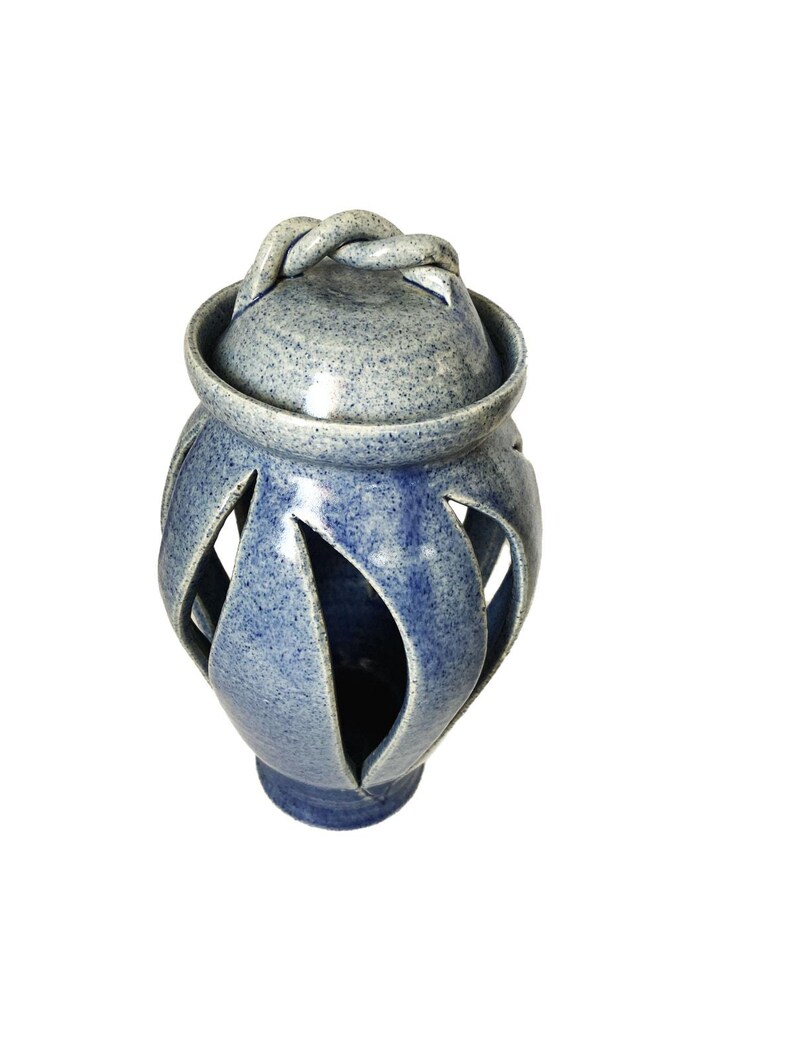 Vintage John Garrou Studio Art Stoneware Pottery Candle Holder - Etsy